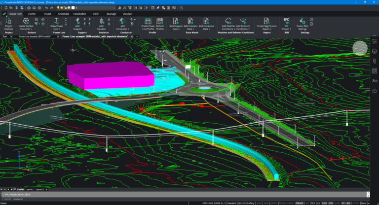 Application of BIM methodology in the power line design | Power Path